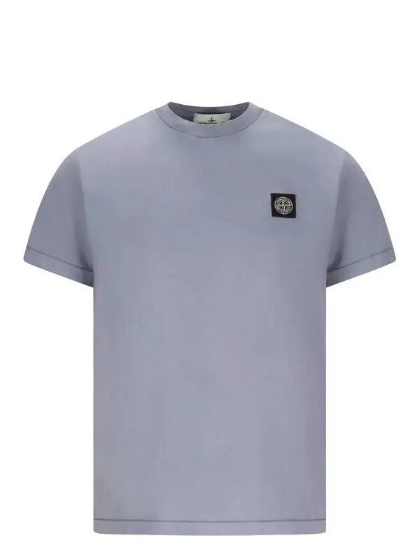 Stone Island Compass-patch Slim T-shirt - Blue