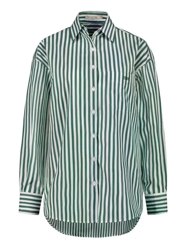 PARAMIDONNA Striped Shirt - Green