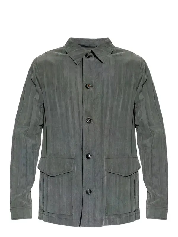 Giorgio Armani Buttoned Pocket Jacket - Grey
