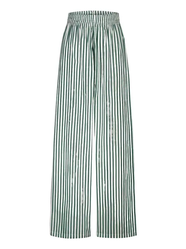 PARAMIDONNA Cora Striped Trousers - White