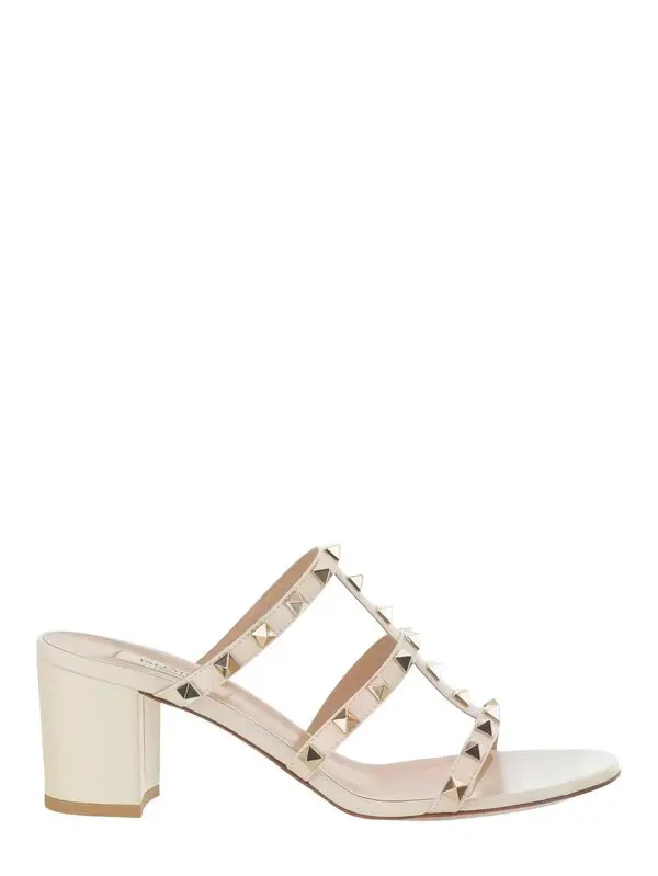 Valentino Garavani Studded Heeled Sandals - Neutrals