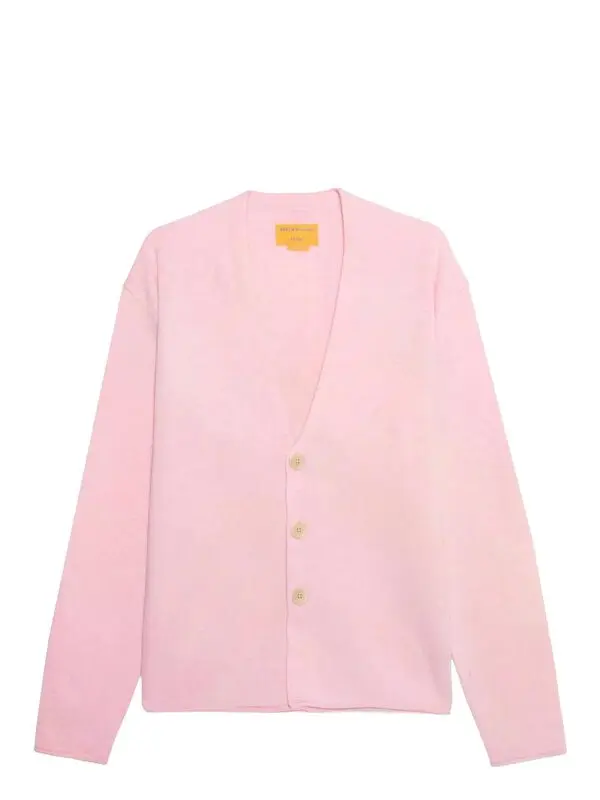 Guest In Residence V-neck Buttoned Cardigan - Pink