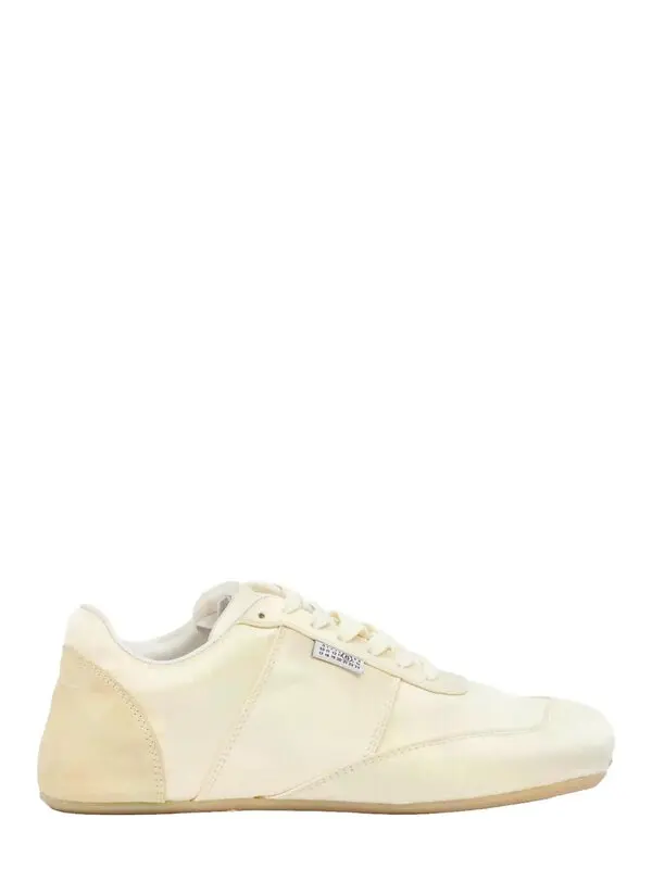 MAISON MARGIELA Lace-up Panelled Sneakers - Neutrals