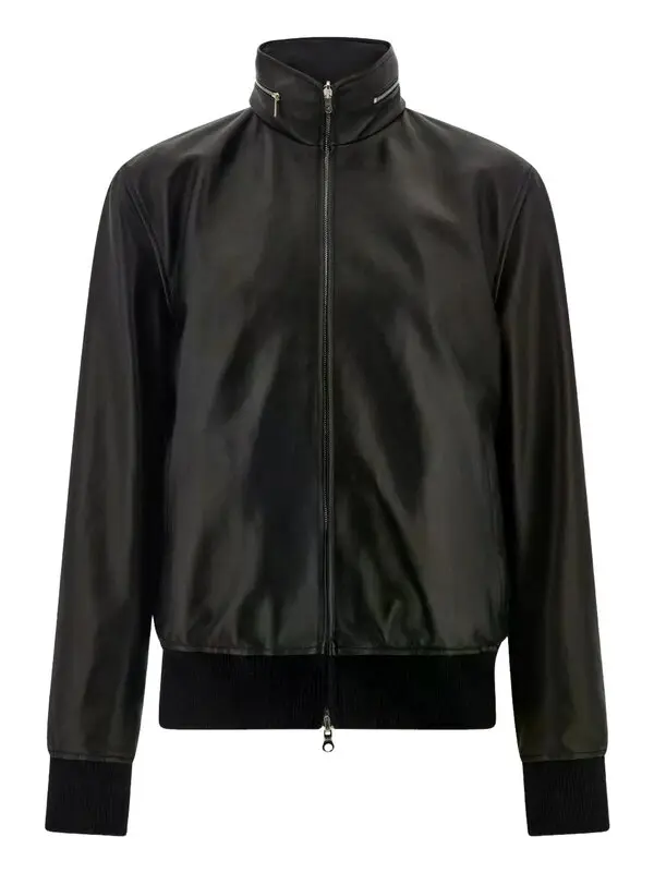 FERRAGAMO Reversible Nappa Blouson Jacket - Black