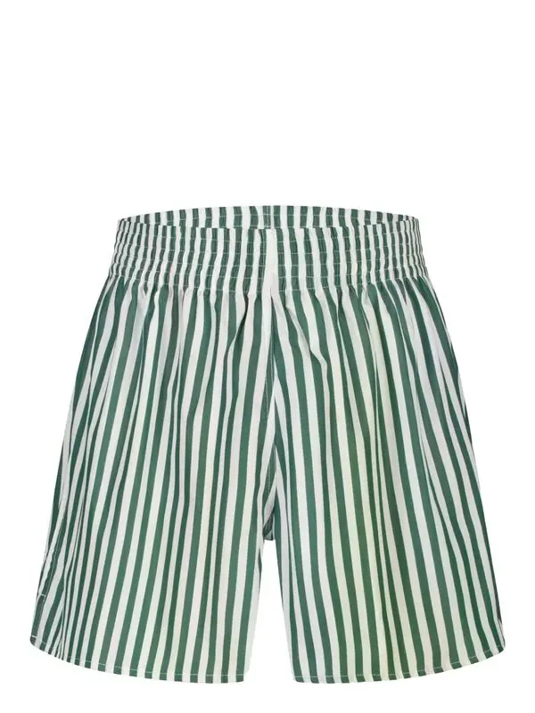 PARAMIDONNA Striped Beach Shorts - Green