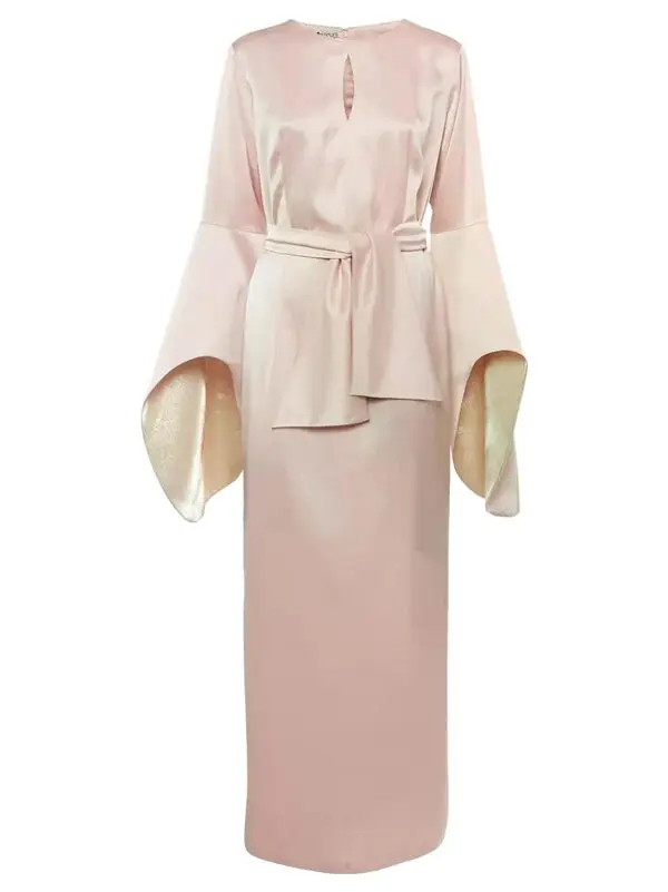 BARUNI Belted Maxi Dress - Pink