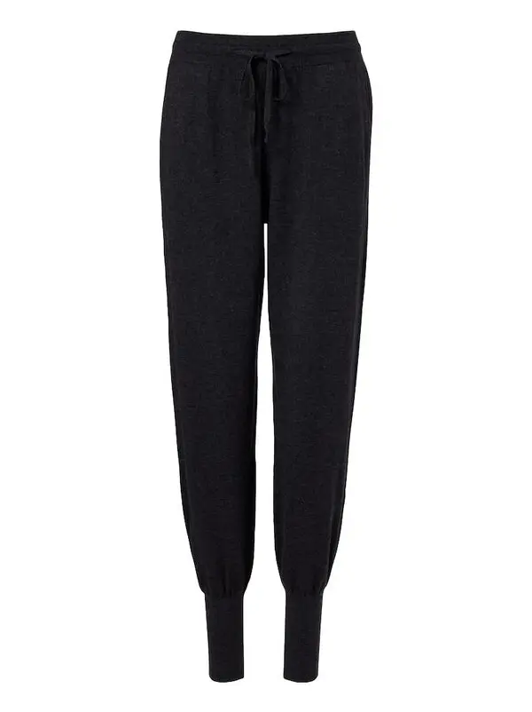 LISA YANG Cotton And Cashmere Tapered Pants - Grey