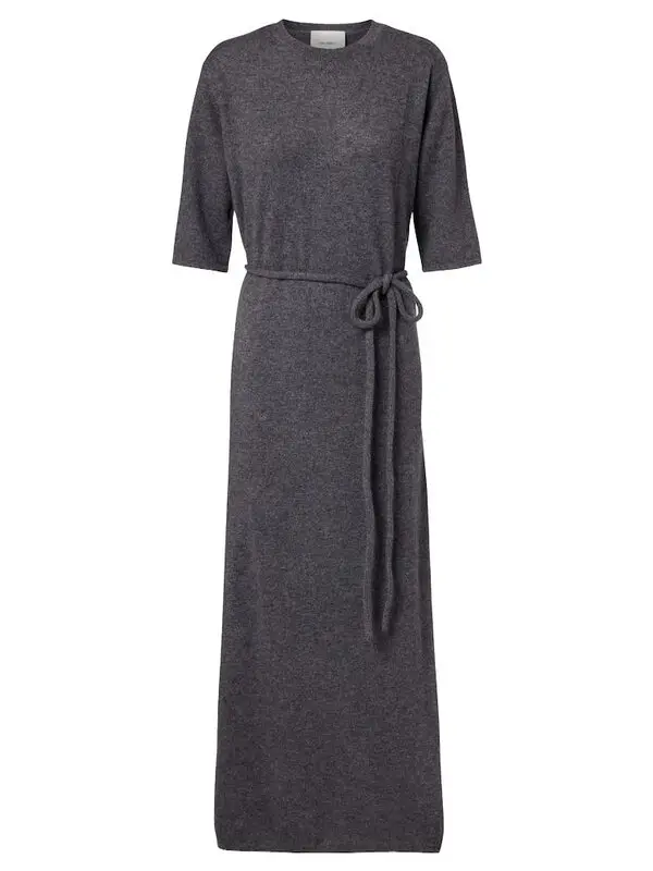 LISA YANG Tilde Belted Maxi Dress - Grey