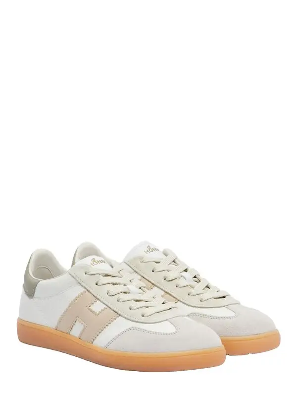 Hogan Suede Lace-up Sneakers - Beige