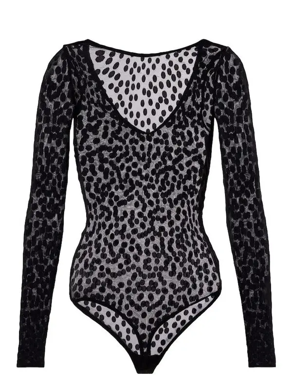 Wolford Sweet Dots Bodysuit - Black