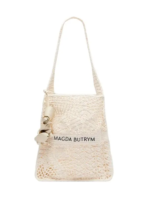 Magda Butrym Small Crochet Tote - White
