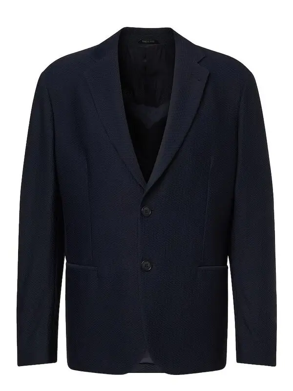 Giorgio Armani Crêpe Blazer - Blue