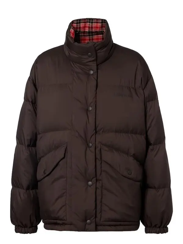 Miu Miu Reversible Down Jacket - Brown