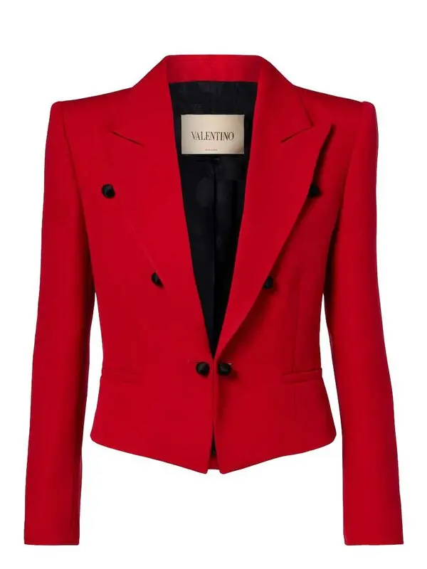 Valentino Garavani Virgin Wool Blazer - Red