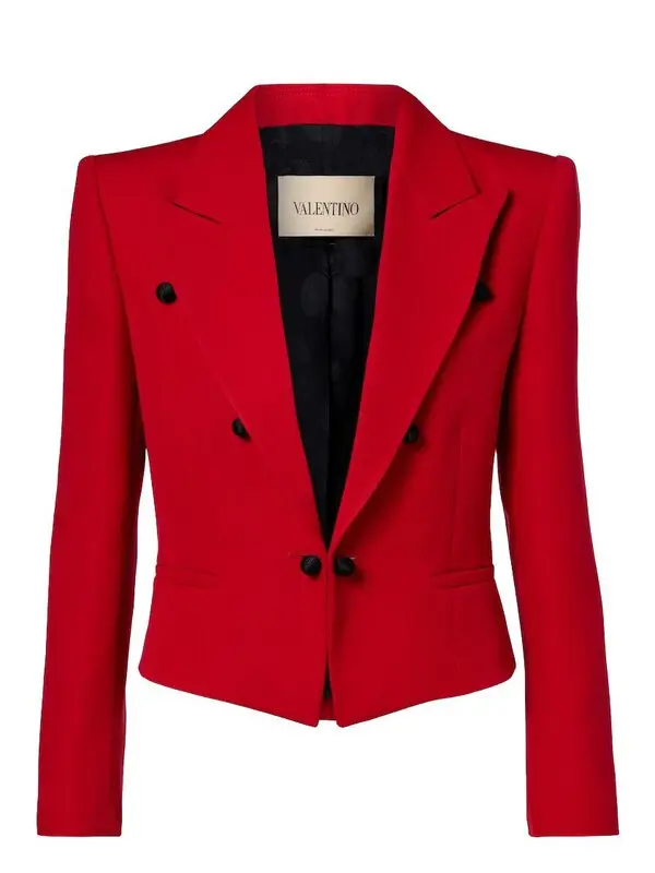 Valentino Garavani Virgin Wool Blazer - Red