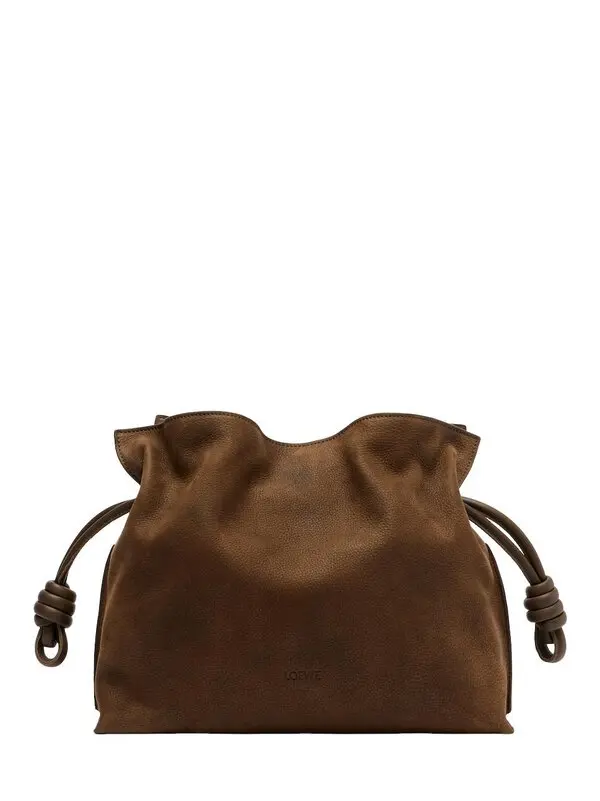 Loewe Flamenco Medium Clutch - Brown
