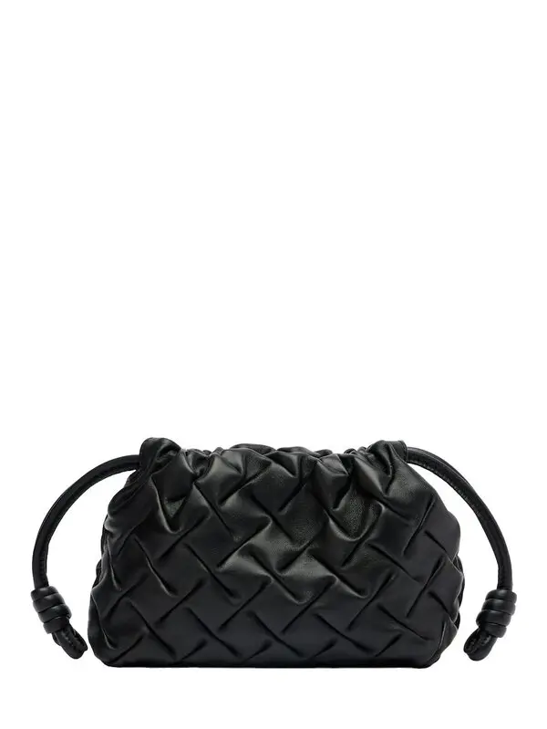 Loewe Flamenco Mini Leather Clutch - Black