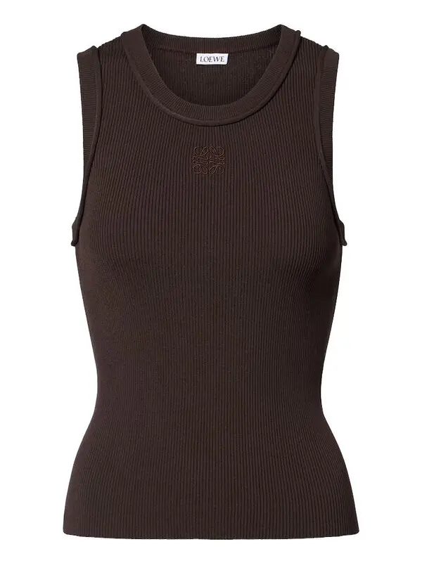 Loewe Anagram Tank Top - Brown