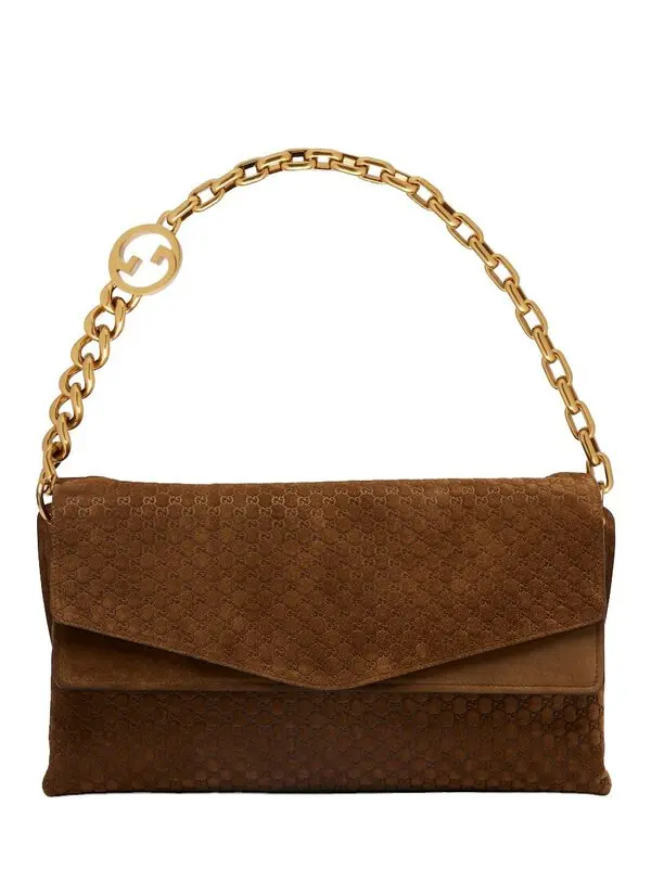 Gucci Interlocking G Large Shoulder Bag - Brown