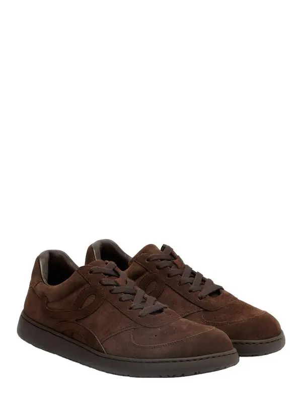 Loewe Jambo Suede Sneakers - Brown