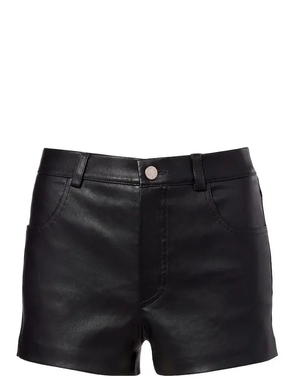 Stouls Roxie Leather Shorts - Black