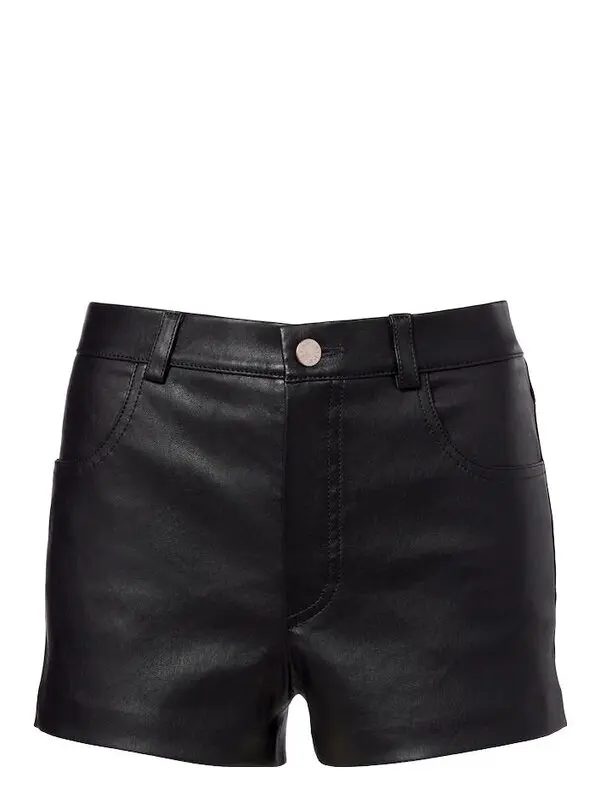 Stouls Roxie Leather Shorts - Black