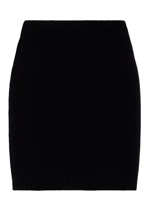 Vince Knitted Miniskirt - Black