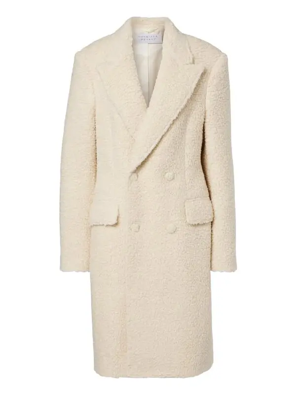 Gabriela Hearst Cashmere And Silk Double-breasted Coat - White