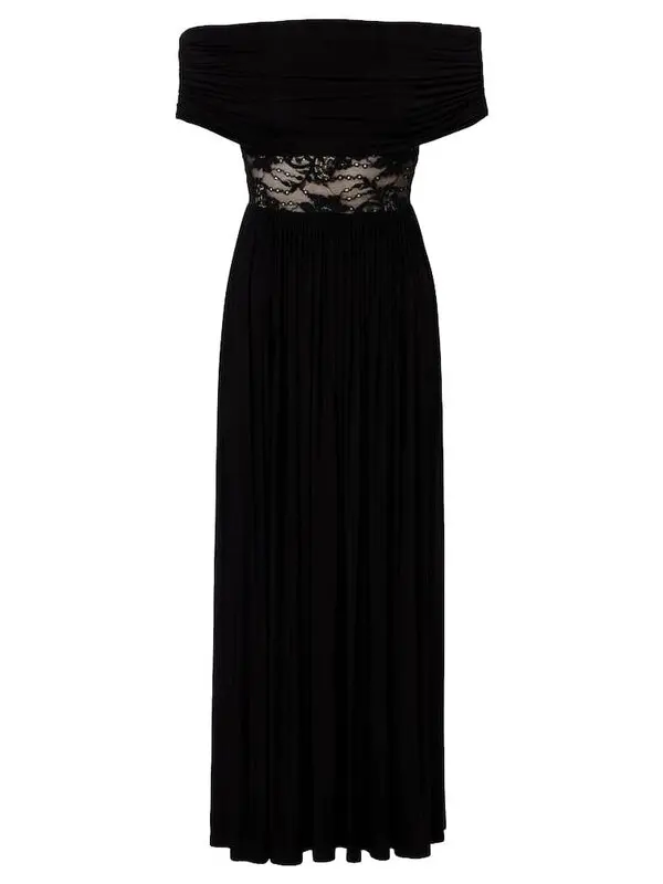 Zimmermann Rebellion Off-shoulder Maxi Dress - Black