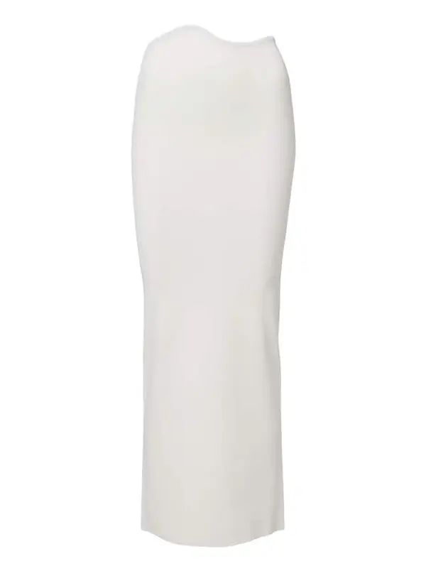 Christopher Esber Maparadita Jersey Midi Skirt - White