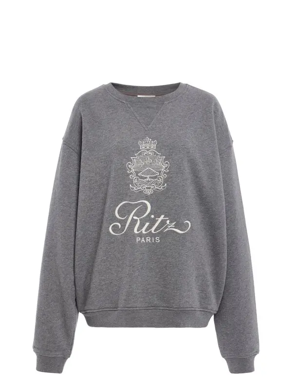 FRAME Cotton-blend Sweatshirt - Grey