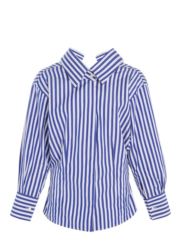 Givenchy Sculpted Striped Cotton Poplin Shirt - Multi