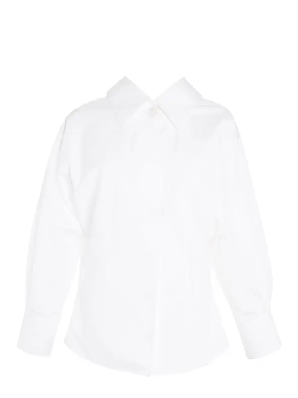 Givenchy Sculpted Cotton Poplin Shirt - White