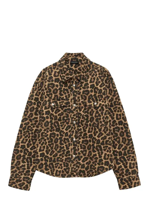 ANINE BING Shirt Paxton - Leopard