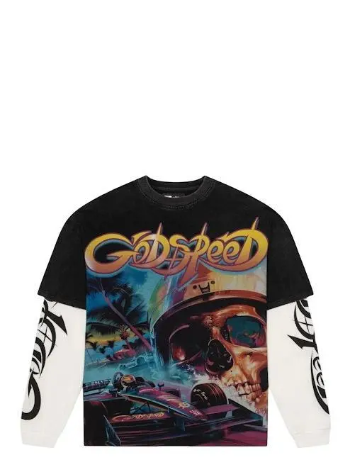 GODSPEED F1 Dreams Layered T-shirt - Black