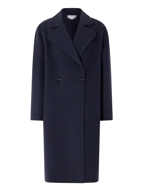 Stella McCartney Double-breasted Wool Coat - Blue
