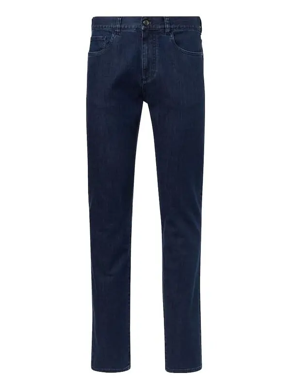 Canali Slim-fit Jeans - Blue