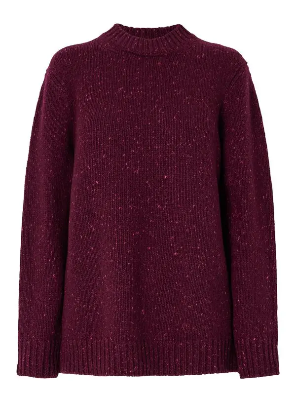 Gabriela Hearst Alfie Cashmere Sweater - Burgundy