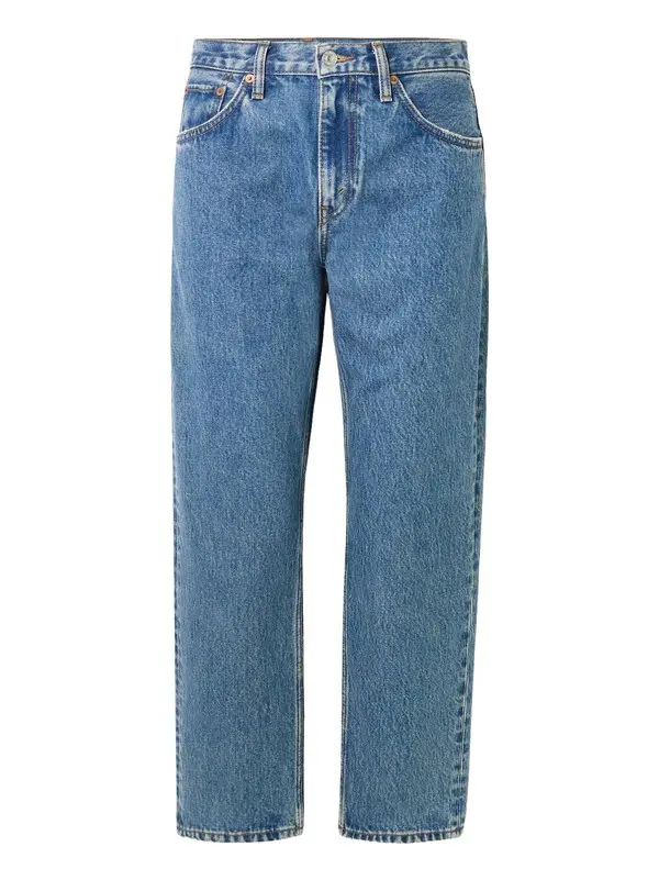 RE/DONE The Ollie High-rise Straight-leg Organic Jeans - Blue