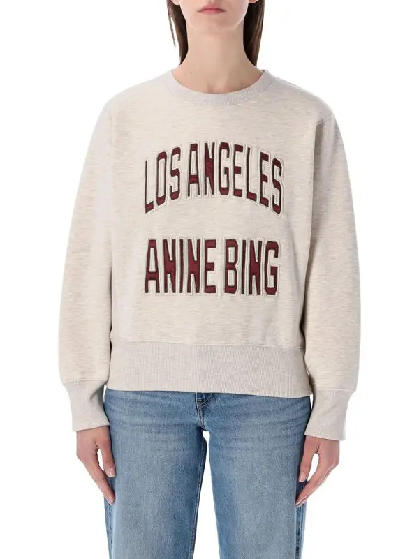 ANINE BING Crewneck Sweatshirt - Beige