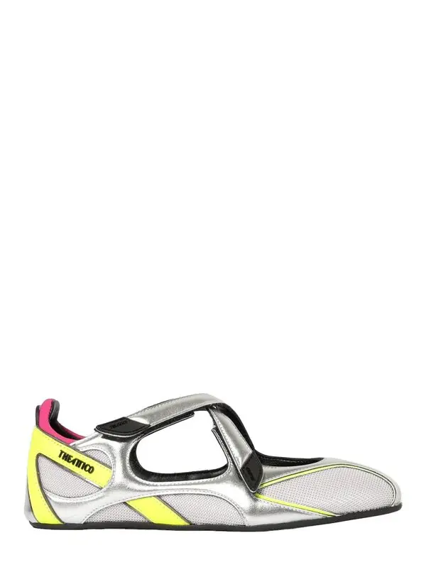 Attico Ballet Flats - Silver