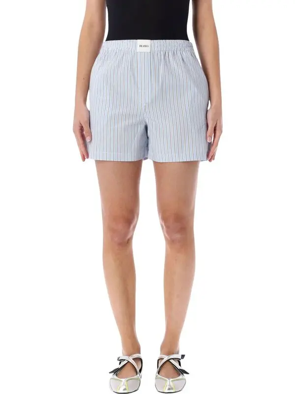 Attico Striped Shorts - Blue
