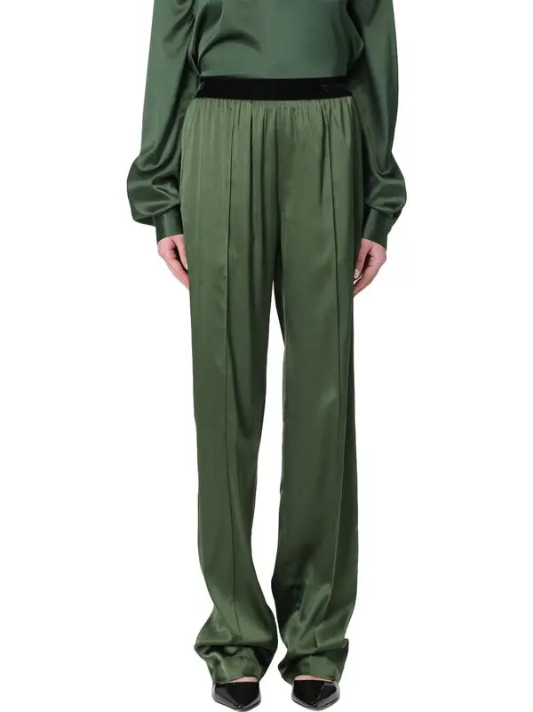 TOM FORD Straight Leg Trousers - Moss Green