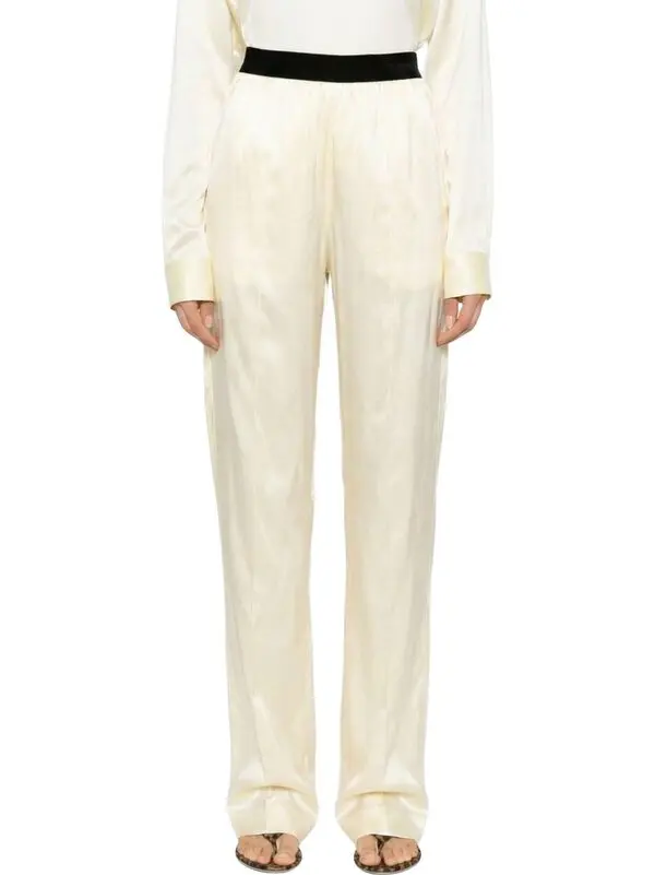 TOM FORD Straight Leg Trousers - Yellow
