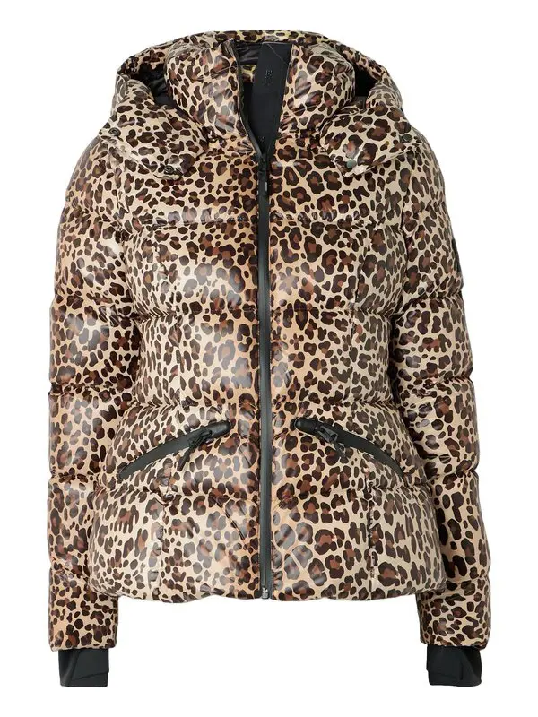 Mackage Cheryl Quilted Down Ski Jacket - Animal Print