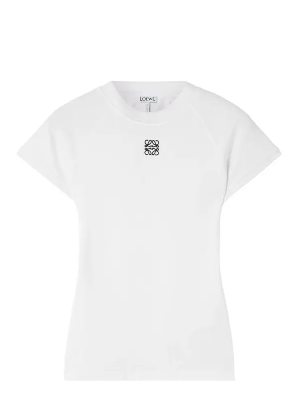 Loewe Anagram Embroidered T-shirt - White