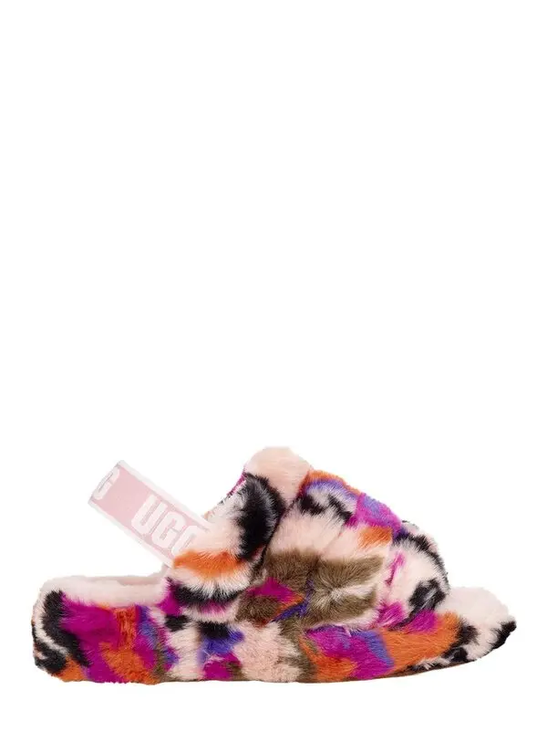 UGG Fluff Yeah Logo Slide - Multicolor