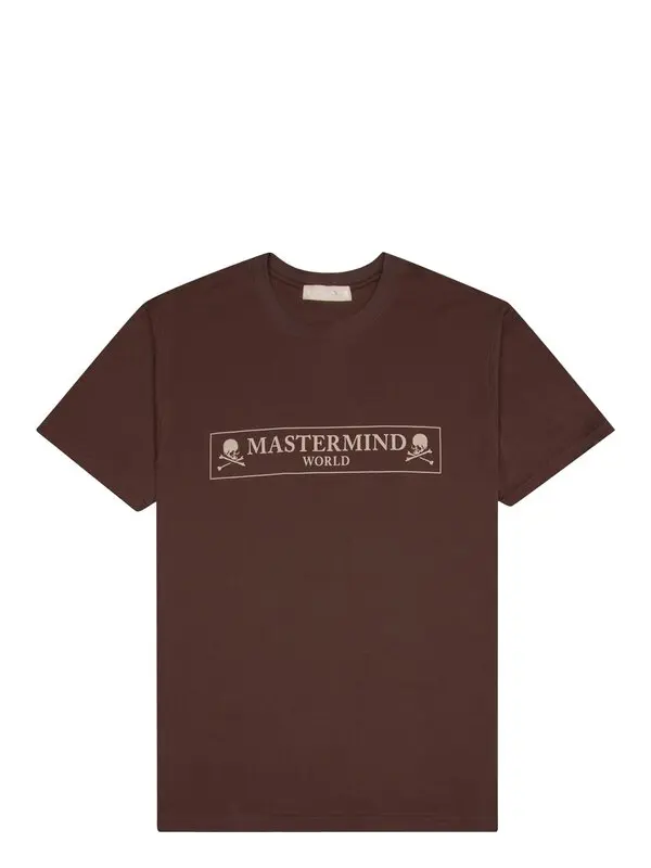 MASTERMIND Boxed Logo Short-sleeve Tee - Brown