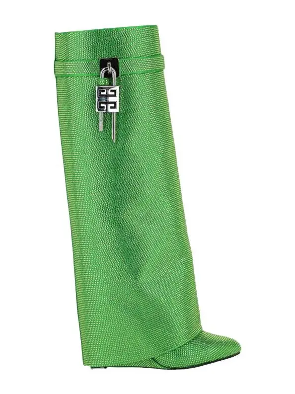 Givenchy Shark Lock Wide Fit Pant Boot - Green