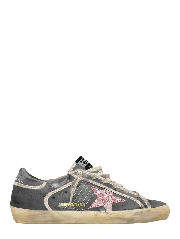 GOLDEN GOOSE Superstar Glitter Star Sneakers - Grey